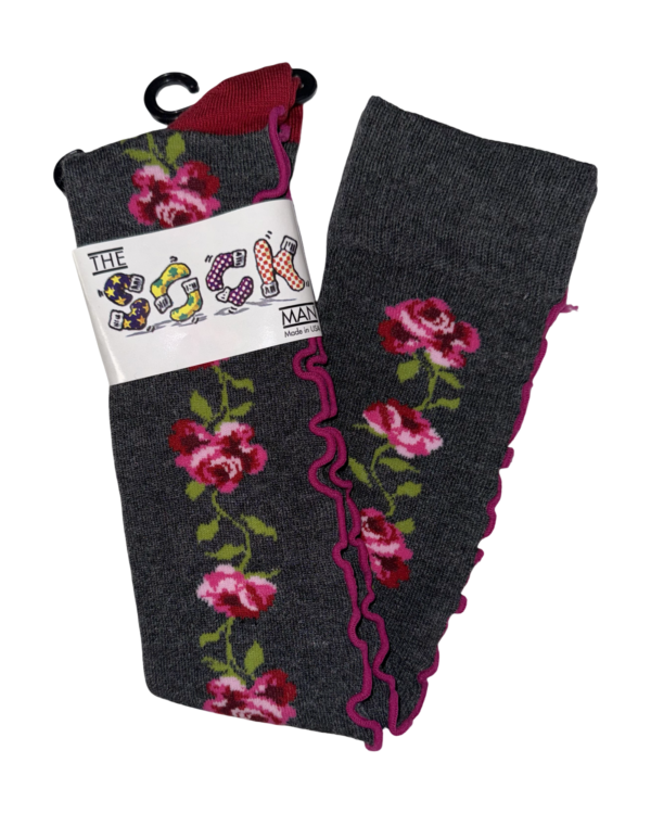 Rose Backseam Over The Knee | The Sockman